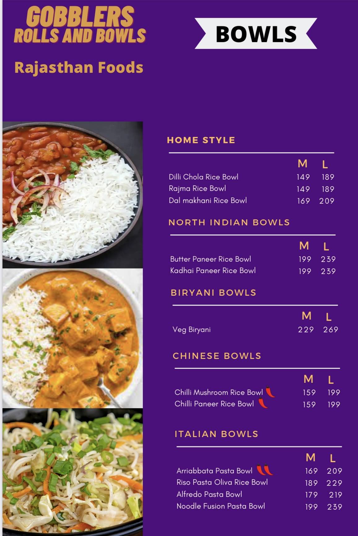 Menu at Rajasthan Foods Zone, Pune