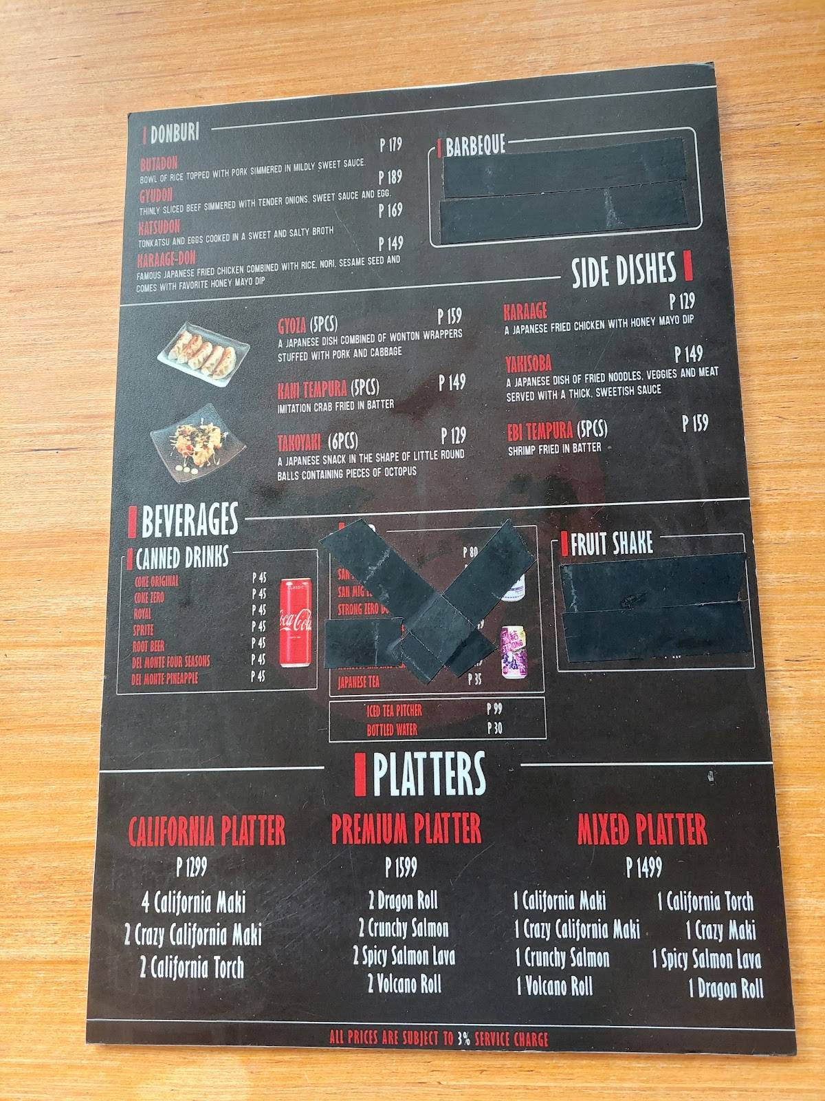 Carta del restaurante Ramen And Grill Station, Tarlac