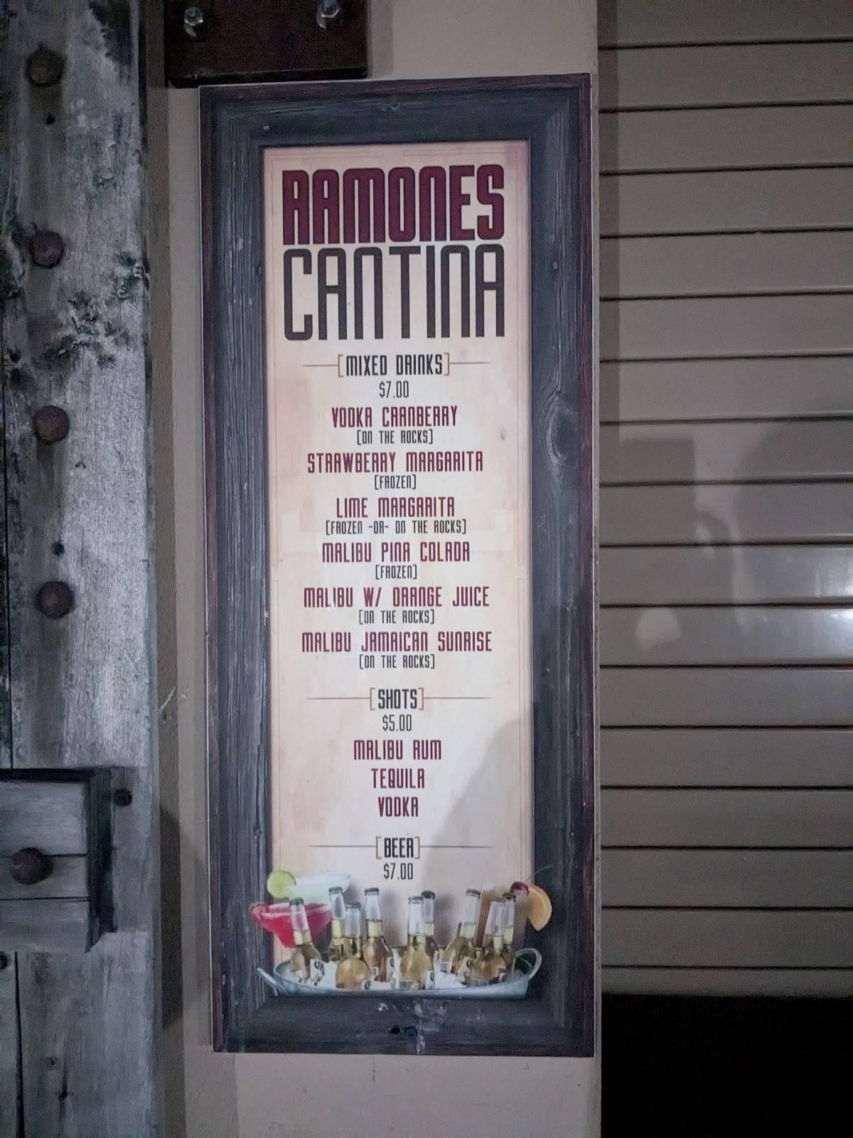 Menu at Ramones Cantina restaurant, Oceanside, Building 2100