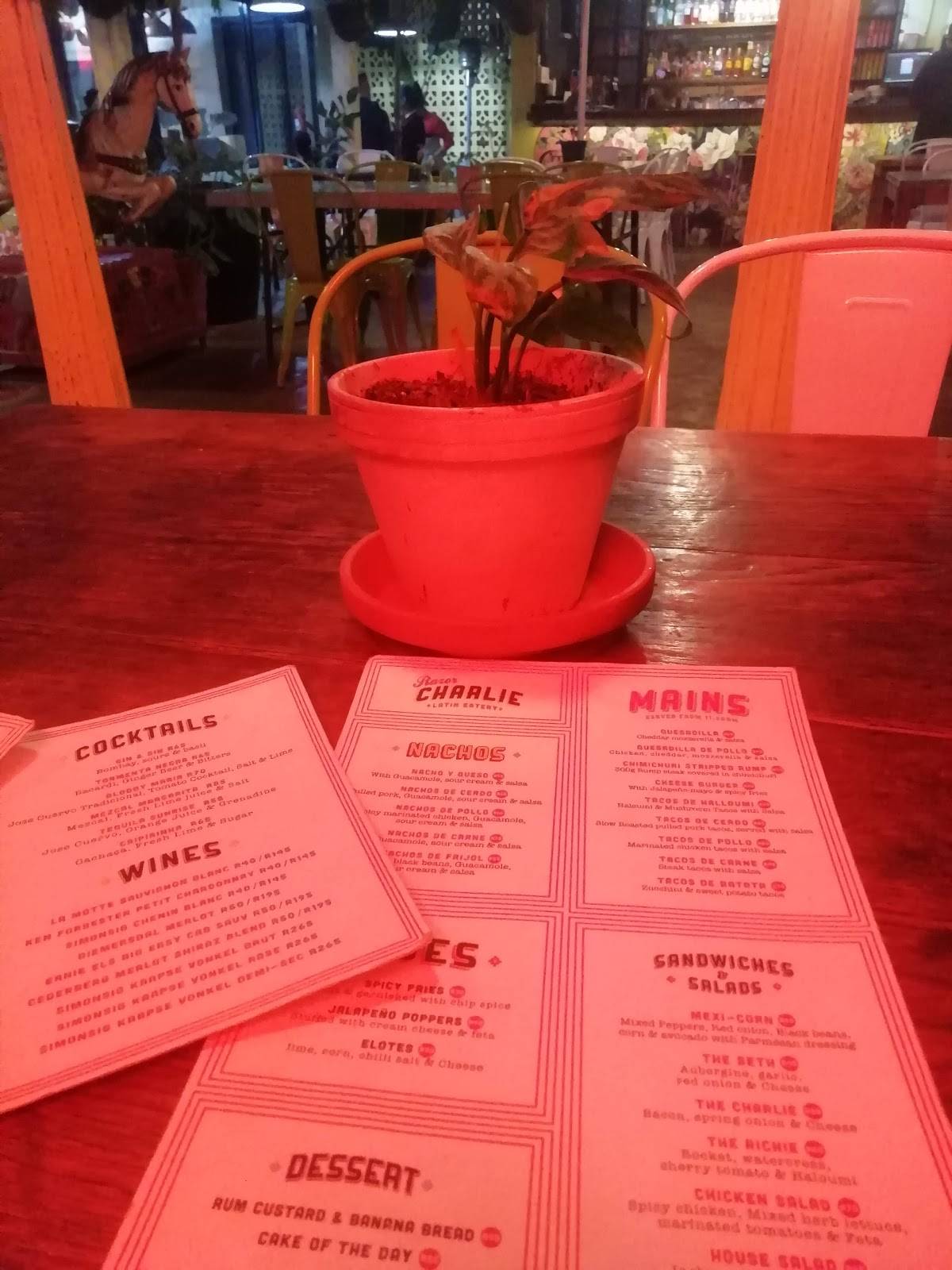 Menu at Razor Charlie restaurant, Sandton, 6 Desmond Street