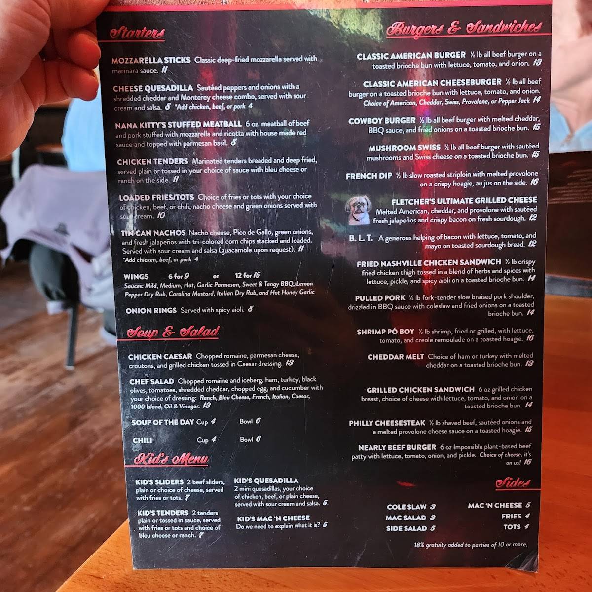Menu at Red Brick Pub Kitchen & Cocktails, Seneca Falls