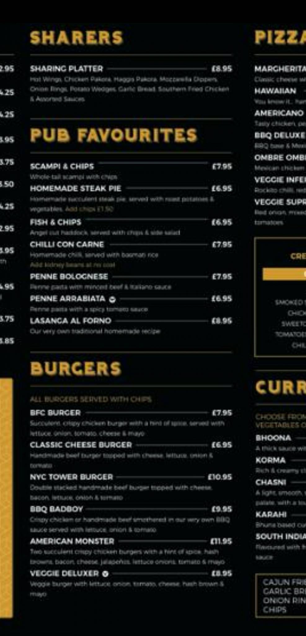 Menu at Red Fox Inn pub & bar, Bishopton