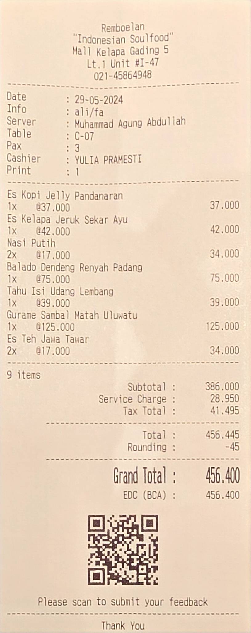 Menu at Remboelan - Kelapa Gading restaurant, North Jakarta, Jl ...