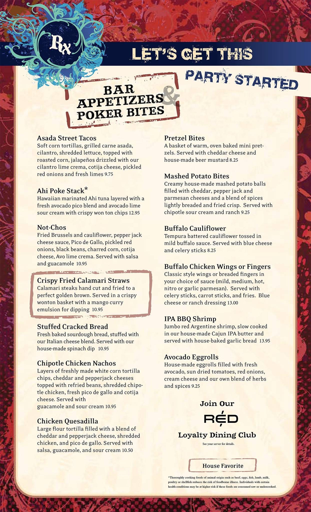 Menu at Remedy's Conestoga Way pub & bar, Henderson, 530 Conestoga Way