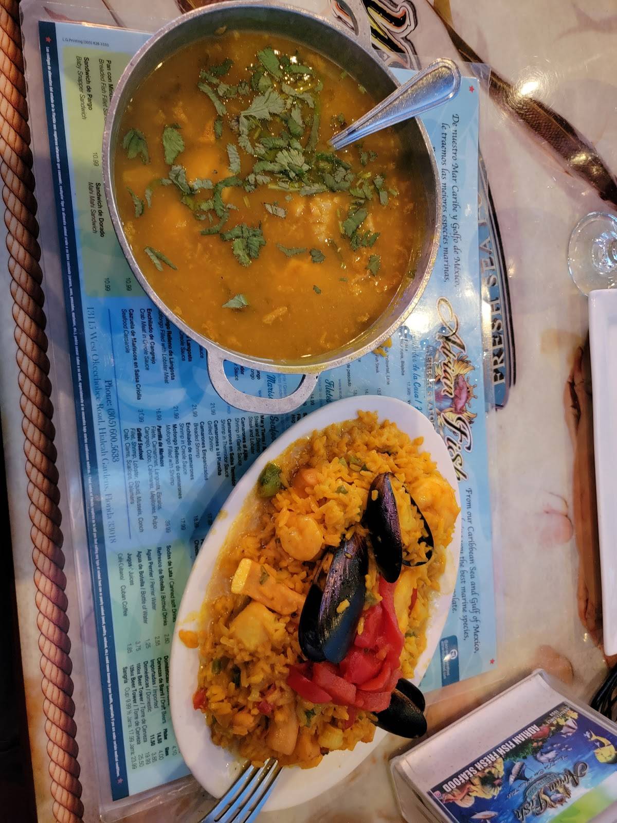 Carta de Adrian Fish Market & Restaurant, Hialeah Gardens