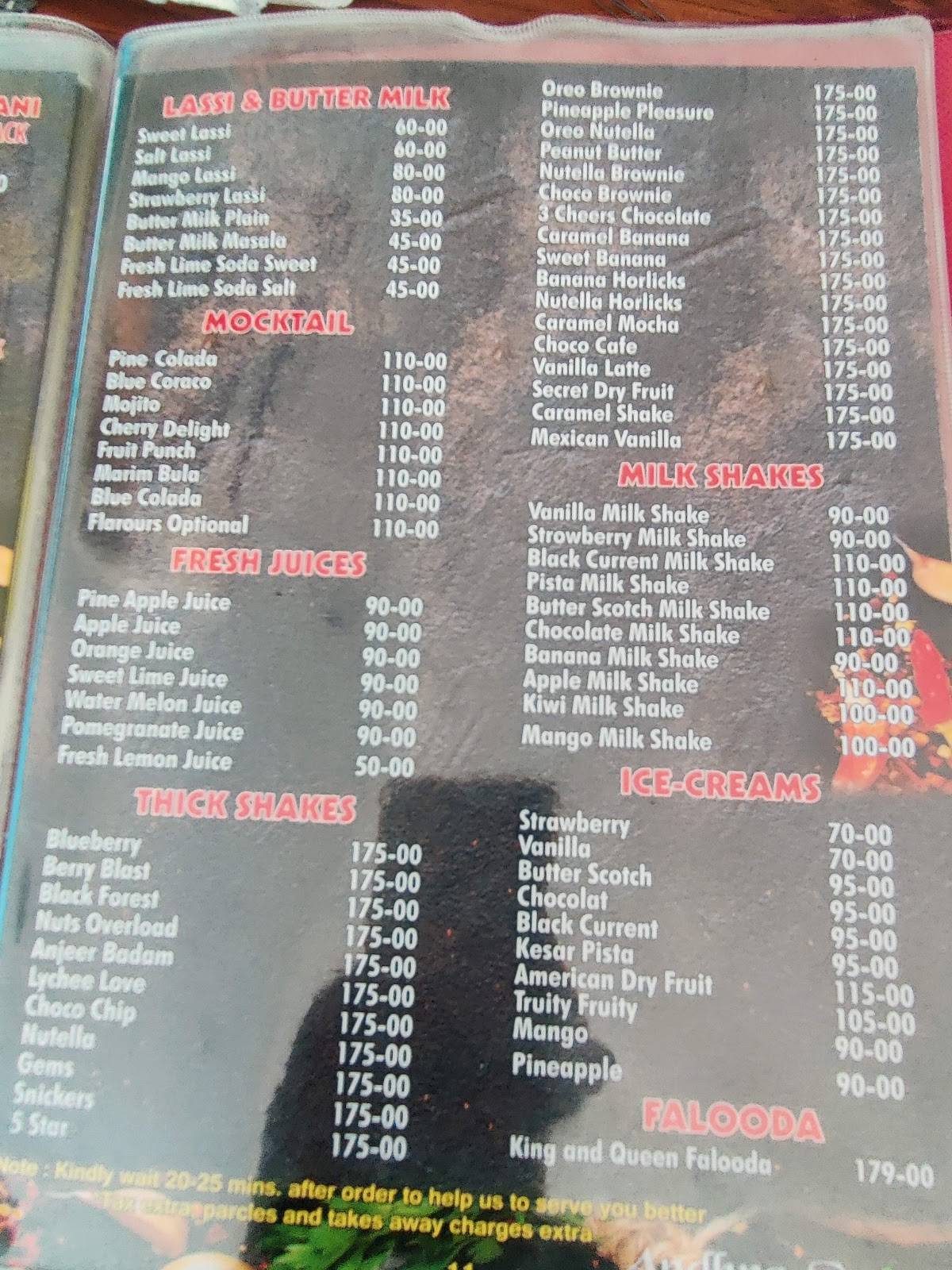 Menu at Andhra Spice Veg & Non Veg Family Restaurant, Madanapalle