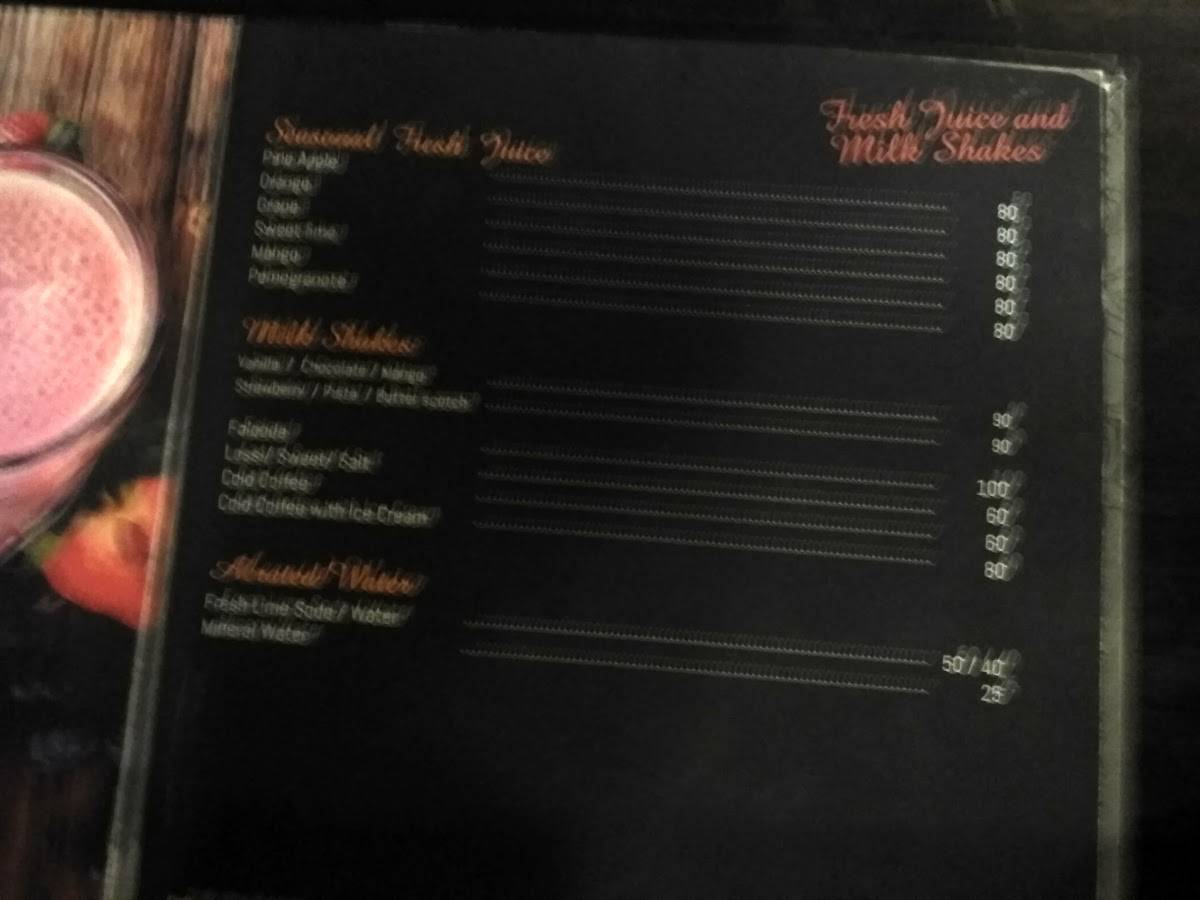 Menu at Annam De Grand, Coimbatore, Le Meridien