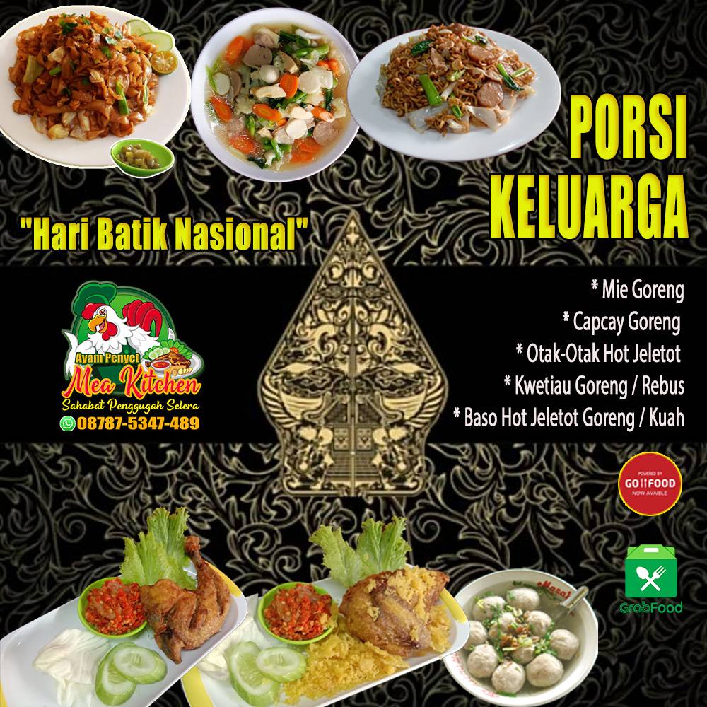 Carta del restaurante Ayam Penyet Mea Kitchen, Sukamaju