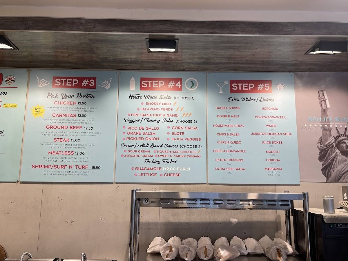 Menu at Benji's Burrito Bistro restaurant, Kaiserslautern, Im ...