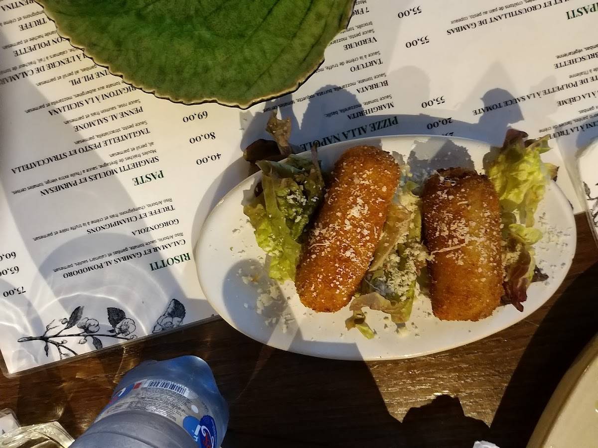 Menu at Big Nonna restaurant, Casablanca