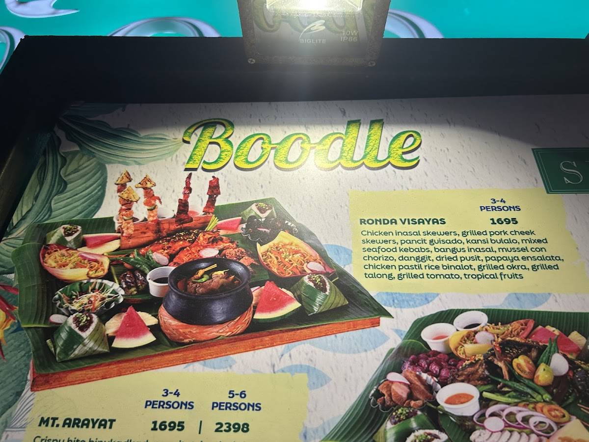 Menu at Blackbeard's Seafood Island - SM MOA restaurant, Pasay