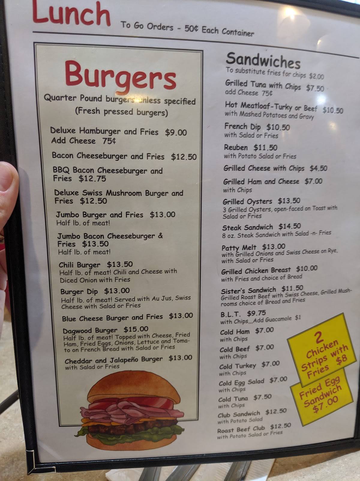 Menu at Blondie's Restaurant, Shelton