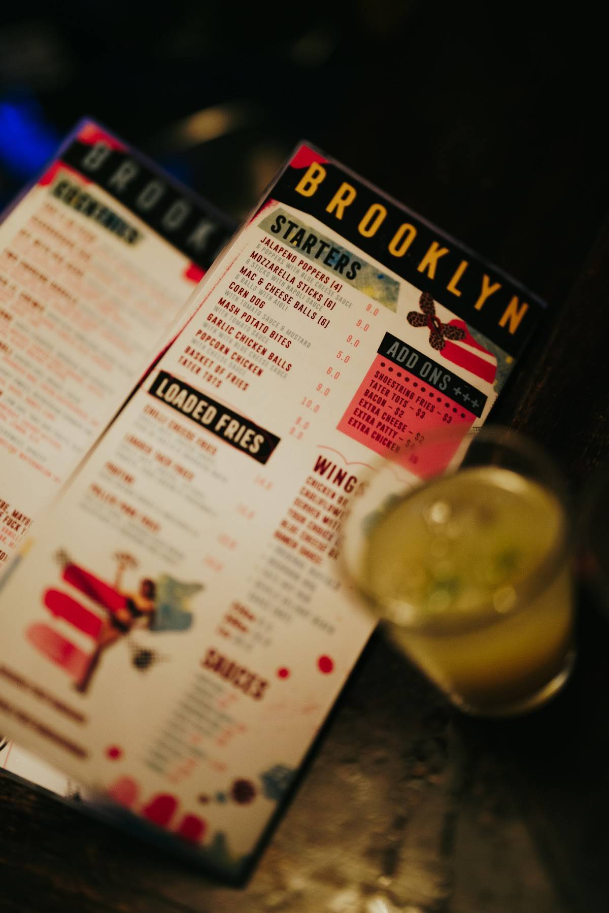 Menu at Brooklyn Standard restaurant, Brisbane City