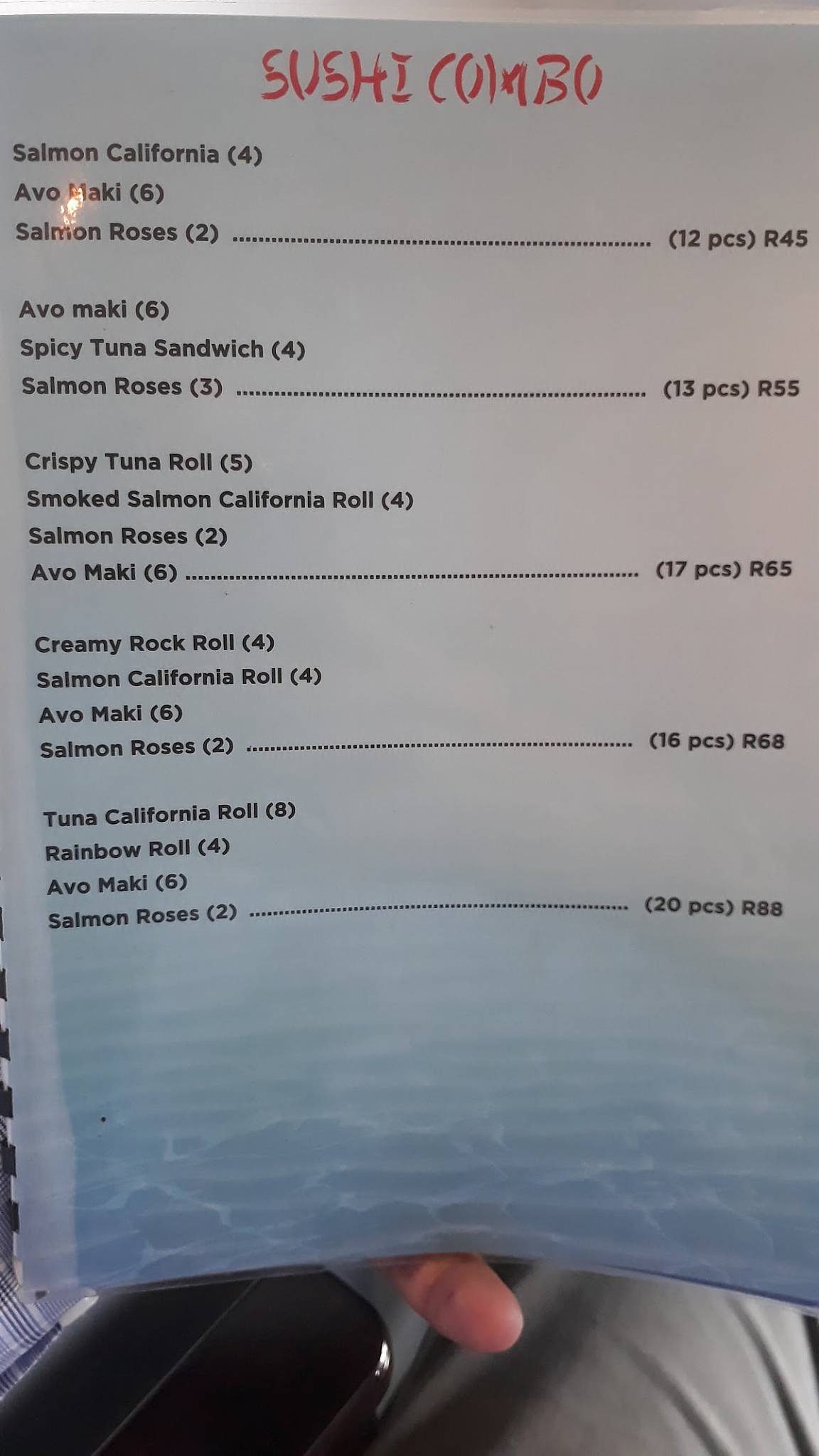 Menu at Colala restaurant & bar, Cape Town