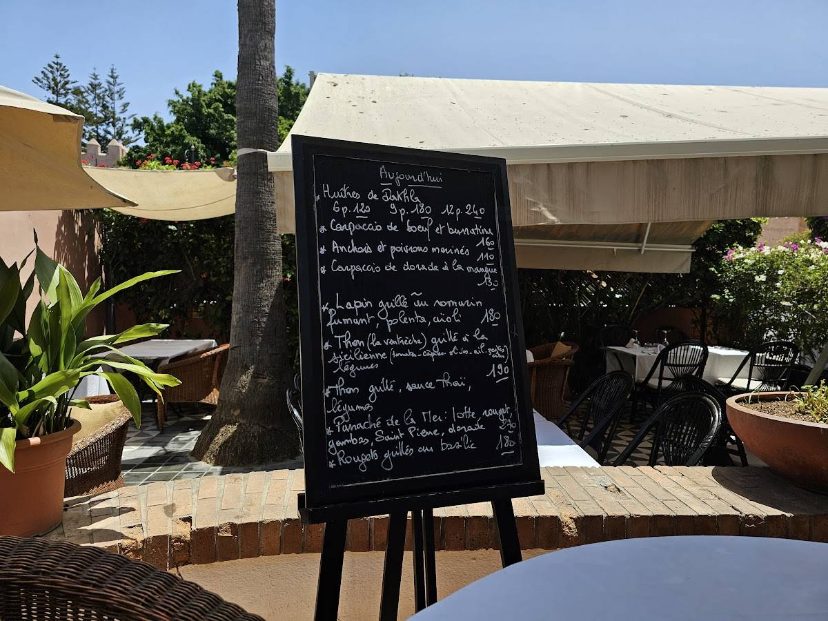 Menu au Restaurant Cosmopolitan, Rabat