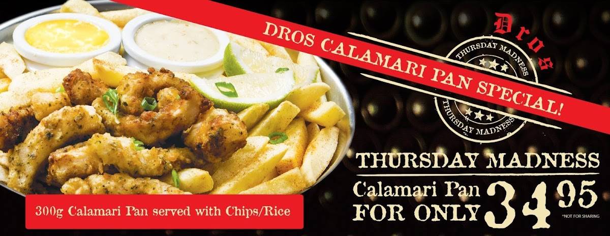 Menu at Dros Okavango restaurant, Cape Town, Okavango Crossing Shopping ...