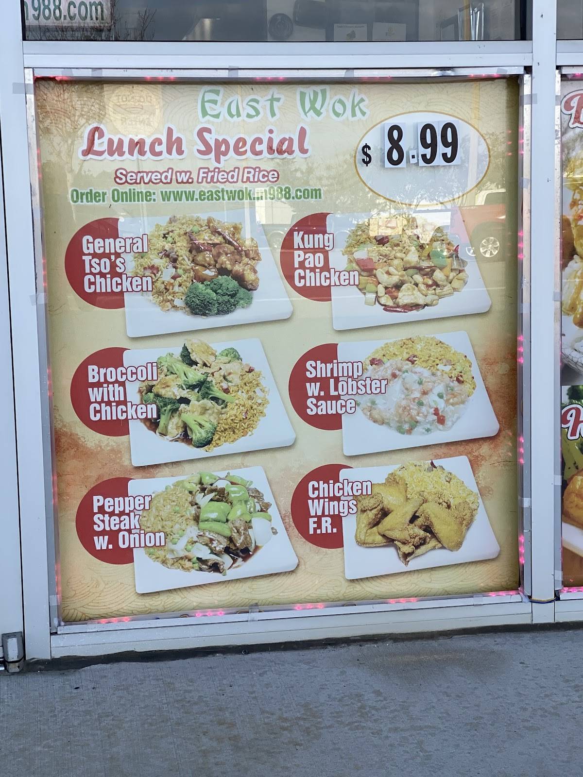Menu at East Wok New York Style Chinese Cuisine restaurant, Tavares, FL-19