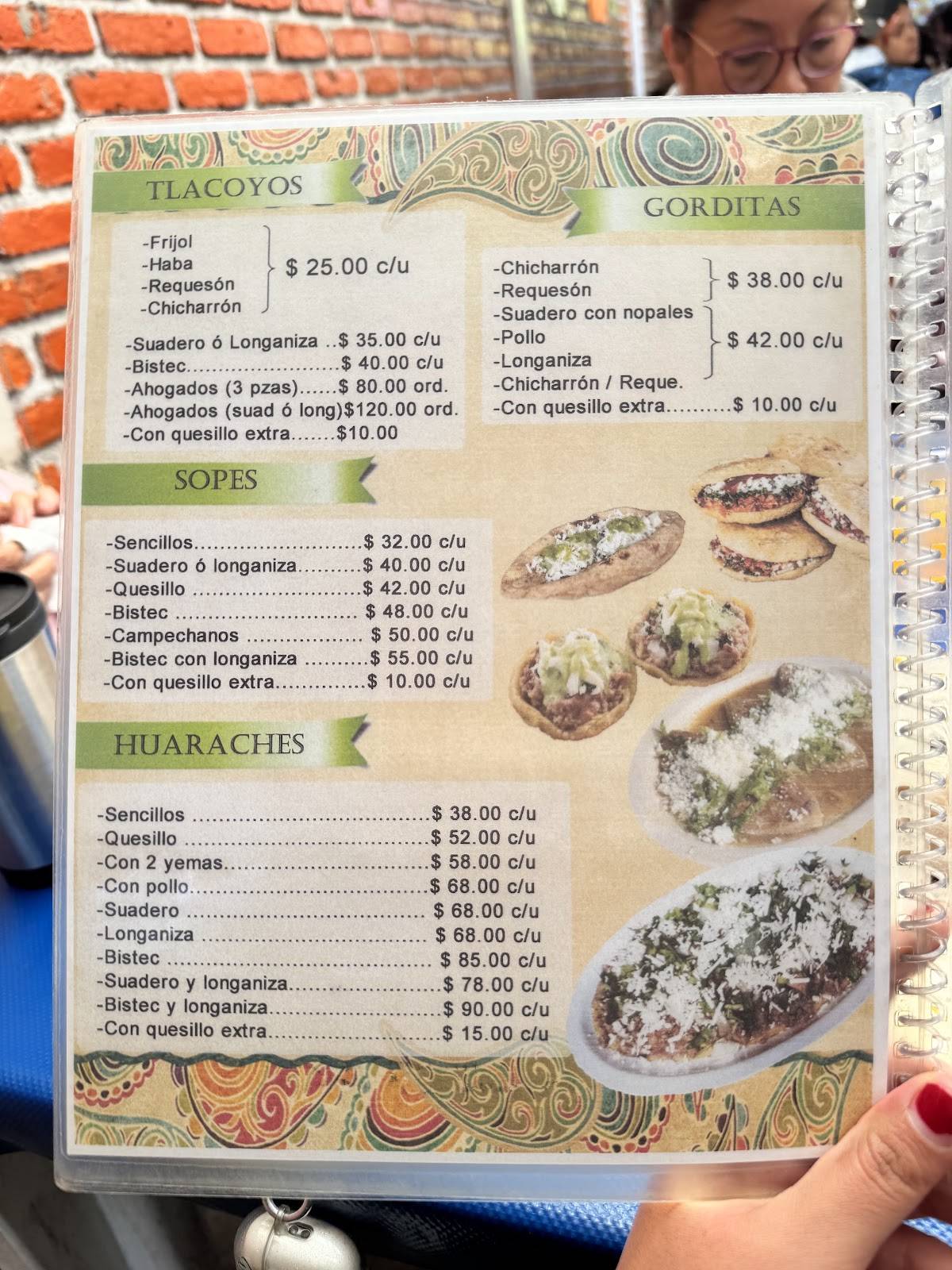 Carta de Restaurant El Pica II, Texcoco de Mora