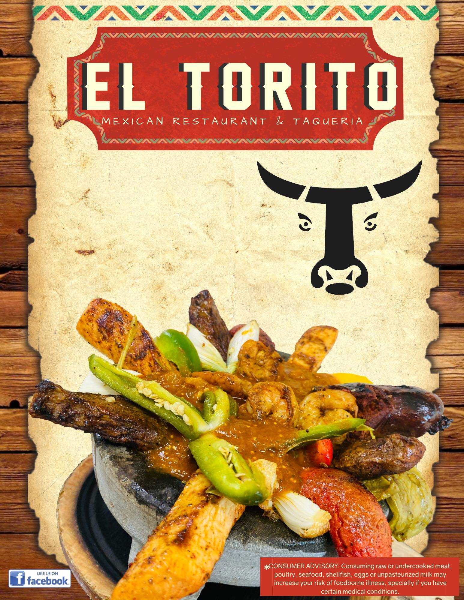 Menu at El Torito Topeka restaurant, Topeka, NW Topeka Blvd