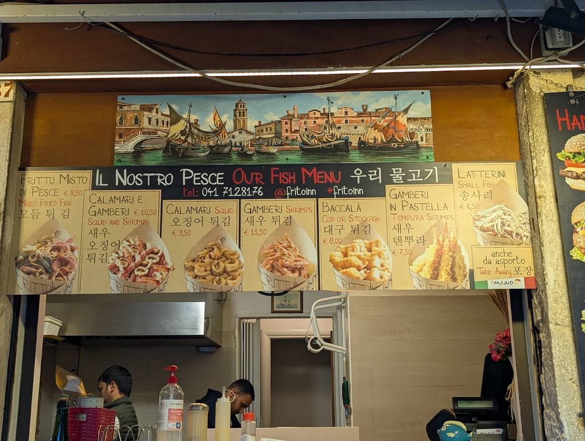 Menu at Frito Inn restaurant, Venice