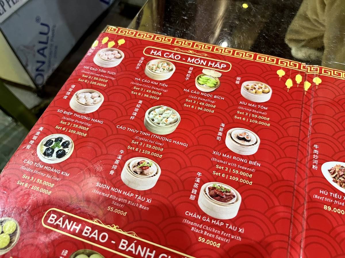 Menu at Fungha Dimsum - 12 Nguyễn Công Trứ restaurant, Hanoi