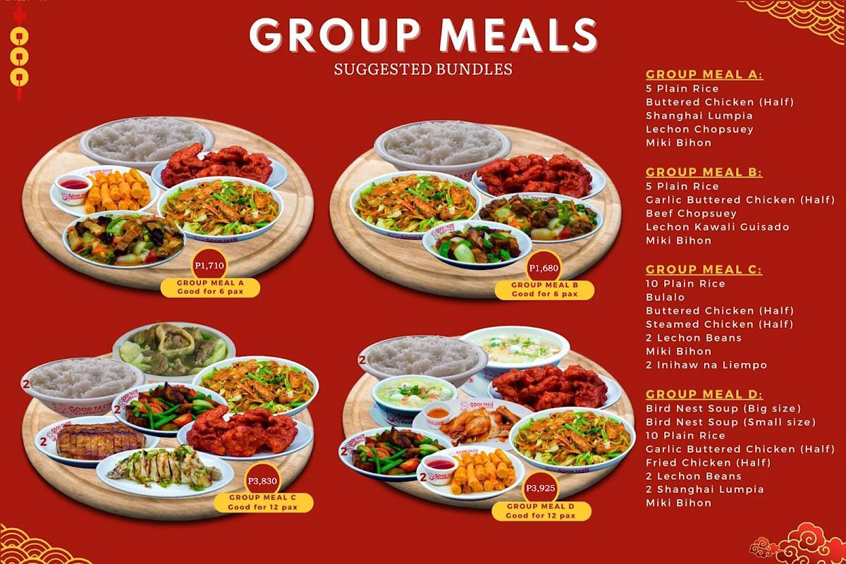 Menu at GOODTASTE RESTAURANT, Baguio, Otek St