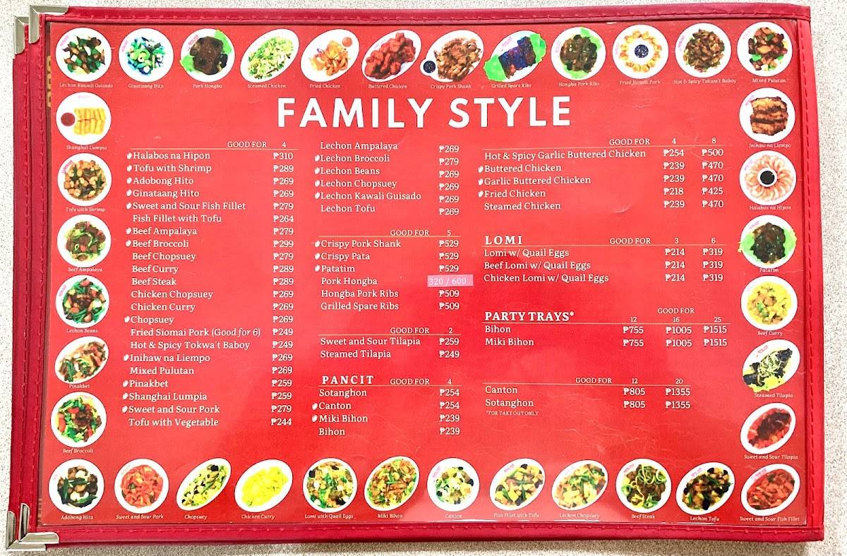 Menu at GOODTASTE RESTAURANT, Baguio, Otek St