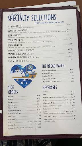 Menu at Galaxy Diner restaurant, Stuart