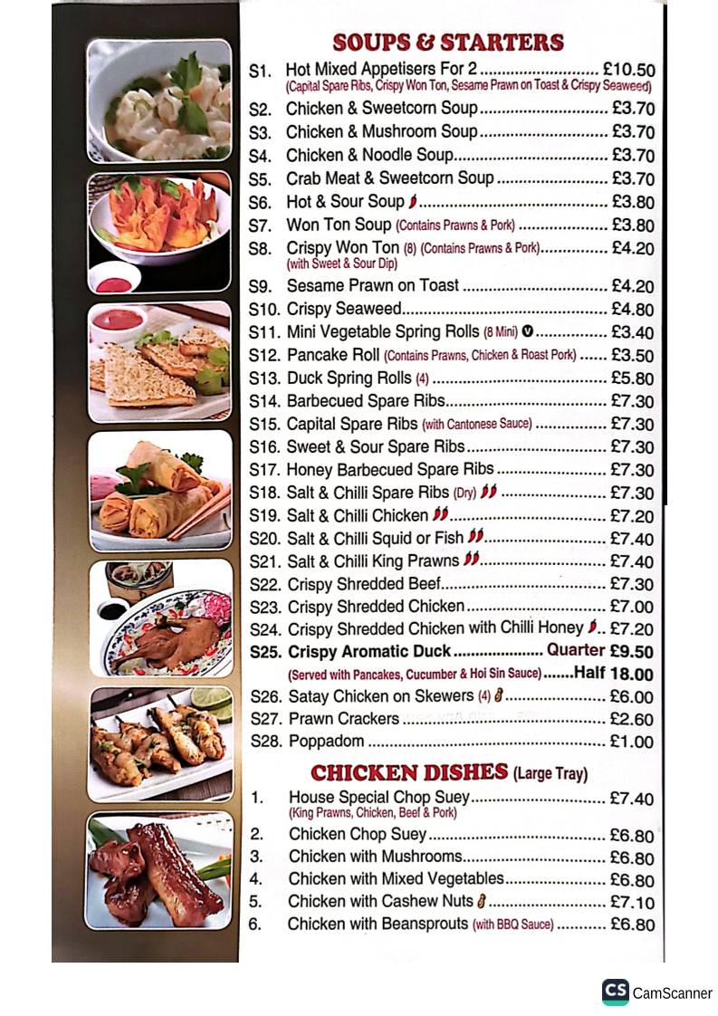Menu at Golden Star Cardiff restaurant, Cardiff, 48 Waungron Rd