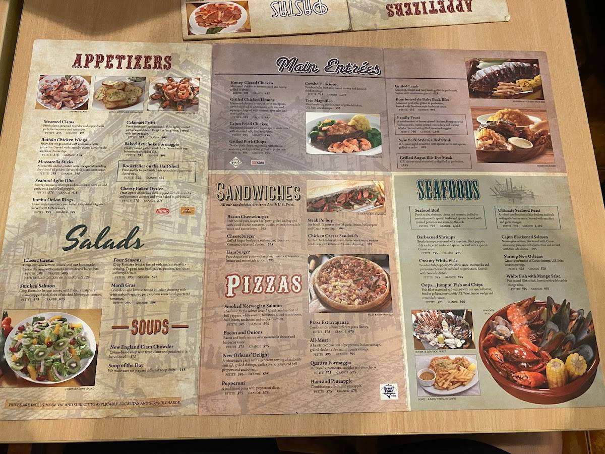 Gumbo Restaurant Menus