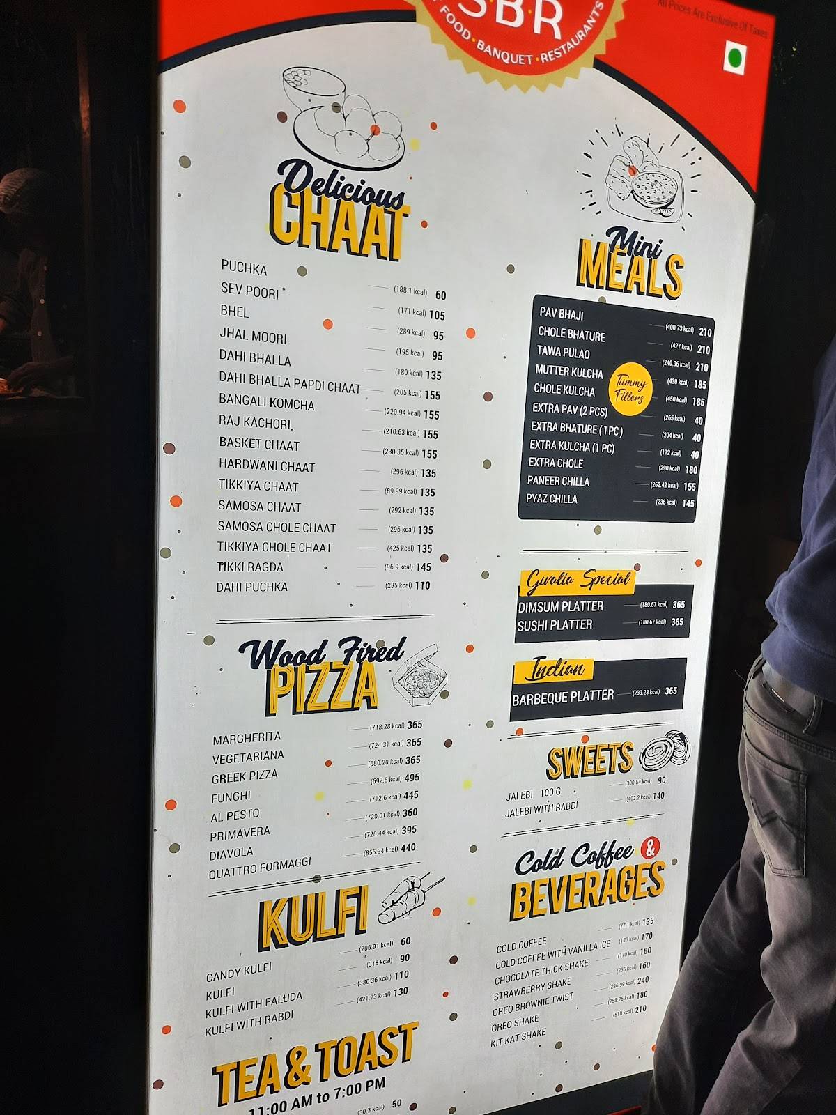 Menu at Gwalbhog SBR, Ahmedabad