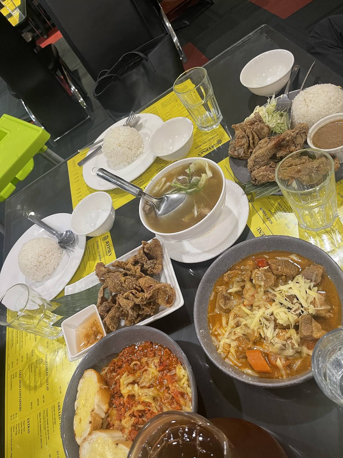 Menu at Jeepney Filipino Restaurant, Auckland, B1/710 Great South Rd