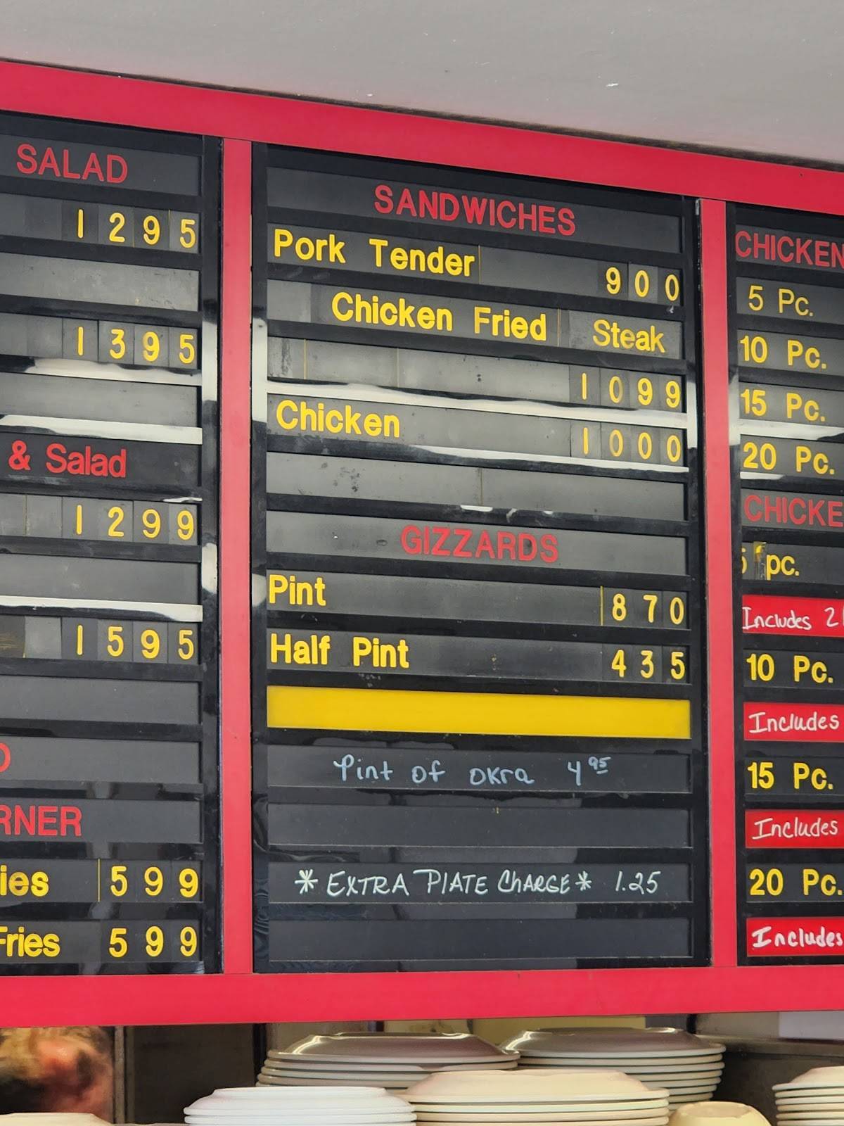 Menu at Jim's Country Style Chicken, Inc. restaurant, Salina