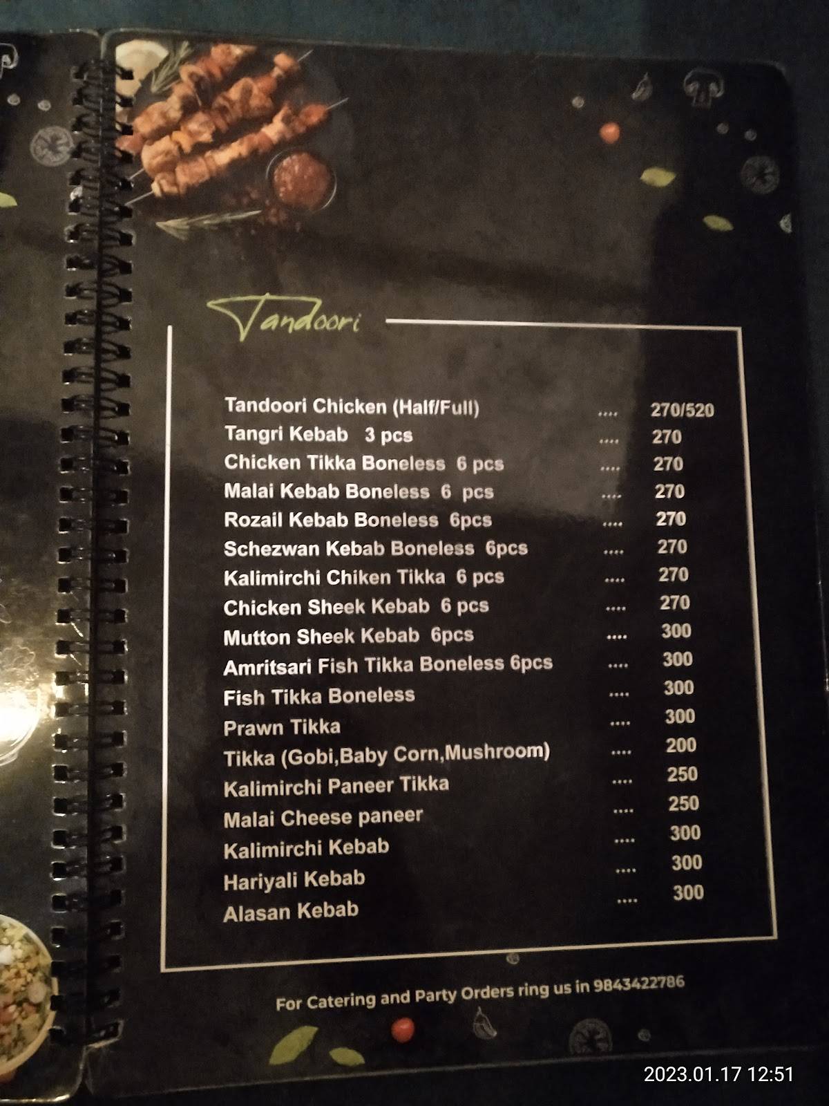 Menu at KMS HAKKIM KALYANA BIRIYANI, Chennai
