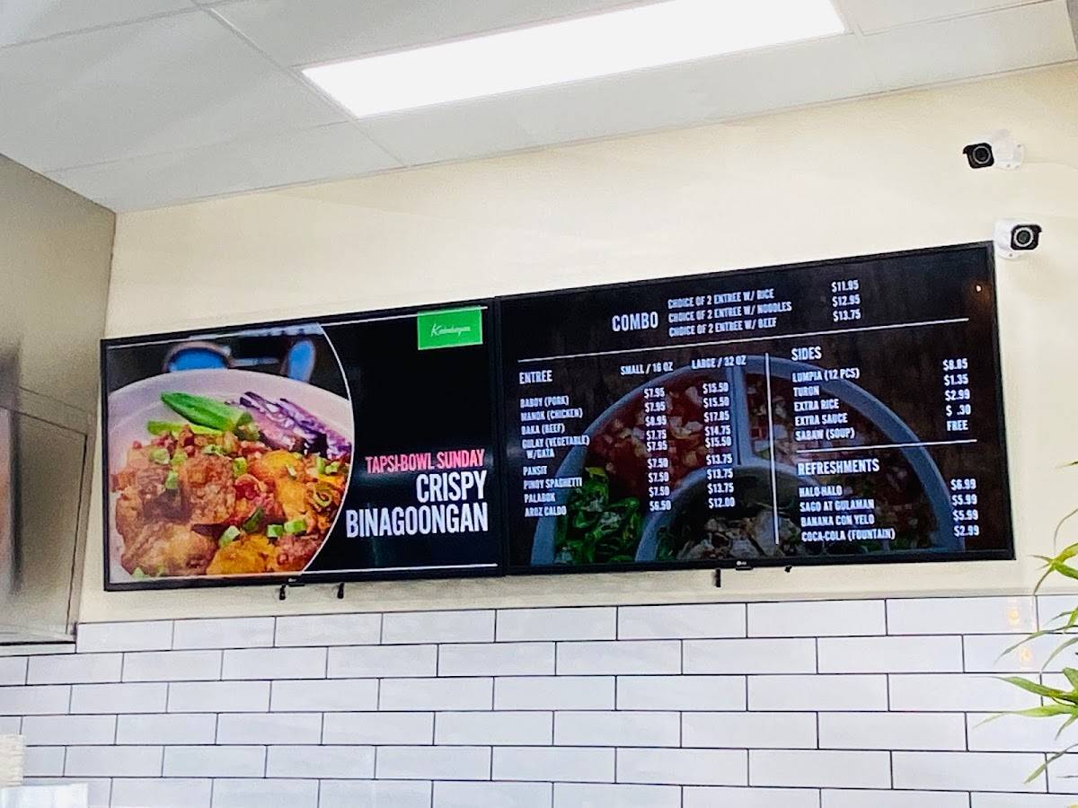 Menu at Kababayan Filipino Kitchen restaurant, Dale City