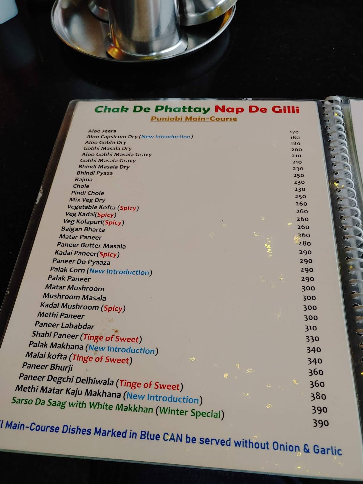 Menu at Kapoor's Cafe - HSR Branch, Bengaluru, WM42+62M