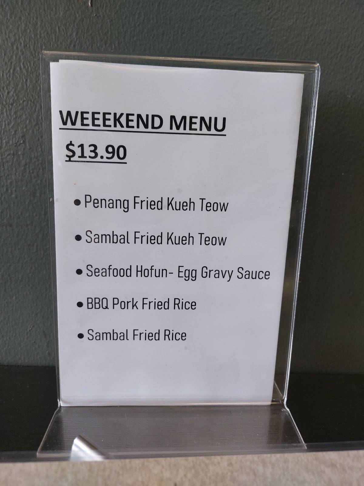 Menu at Kitchen Inn restaurant, Kardinya, 19/17-23 South St