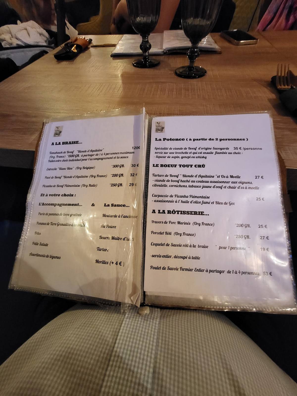 Menu au L'Accord Parfait restaurant, Divonne-les-Bains