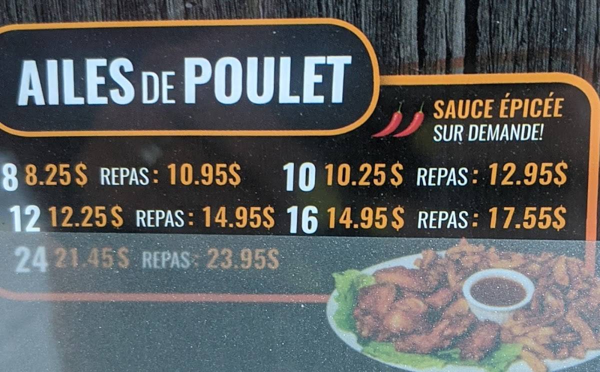 Menu au Les Frères Grillés restaurant, Longueuil