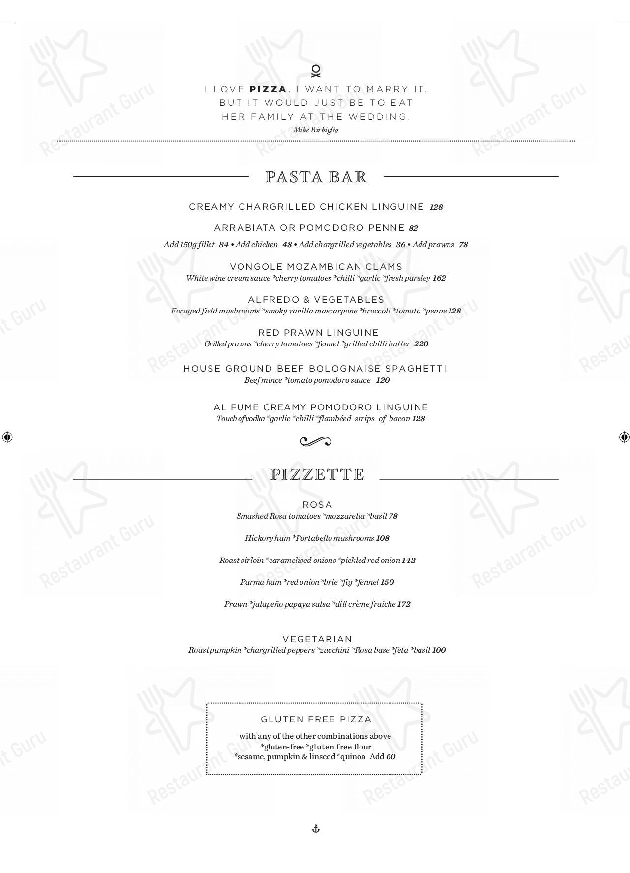 Menu at Life Grand Cafe Mall of the South, Johannesburg South