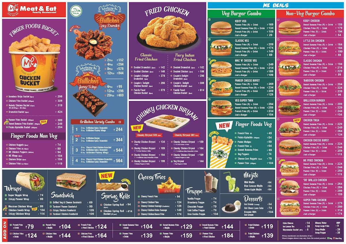 Menu at Meat & Eat Arani, Arani