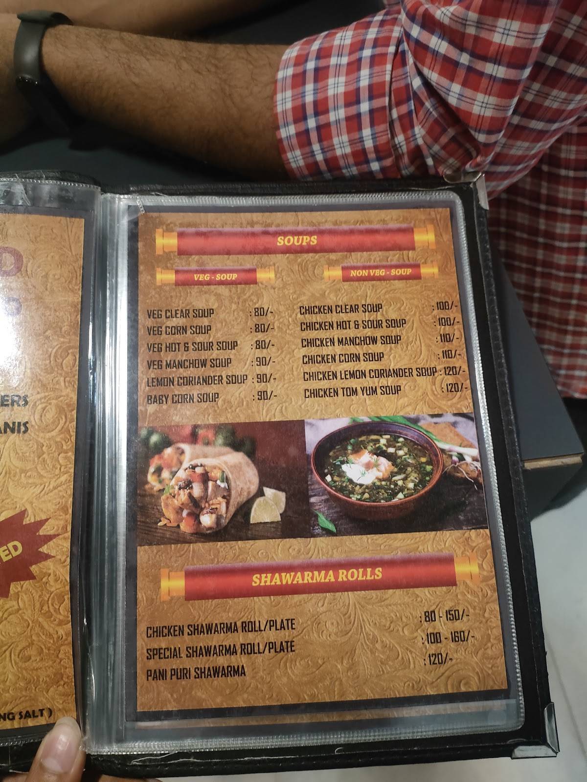 Menu at Mirchi Maharaj, Bengaluru, 17th Cross Rd