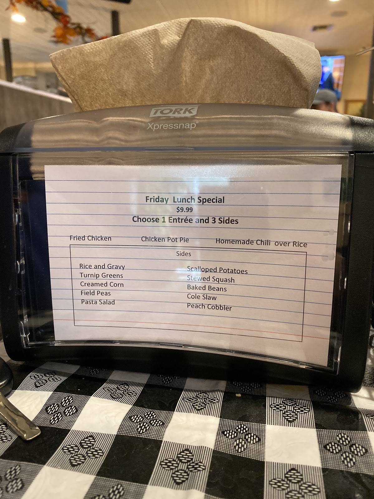 Menu at Mr Spuds restaurant, Fairhope