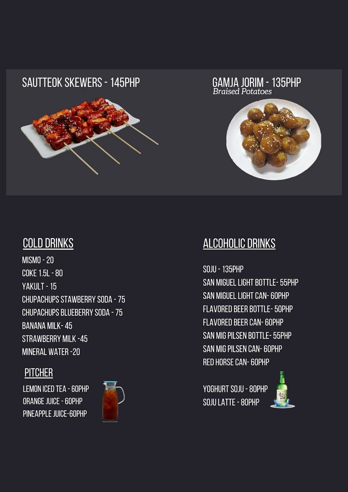 Menu at Noonas Grill restaurant, Iligan City