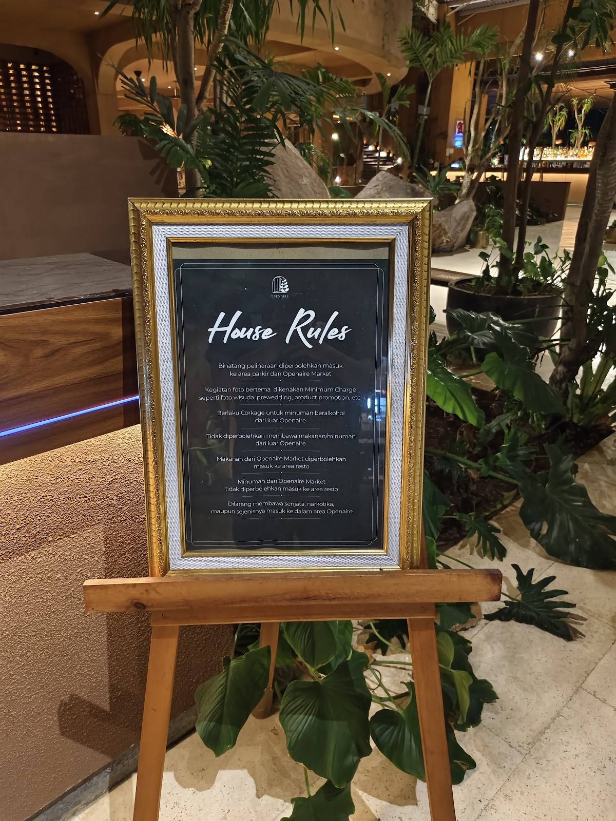 Menu at Openaire Resto Bar Market Semarang, Semarang