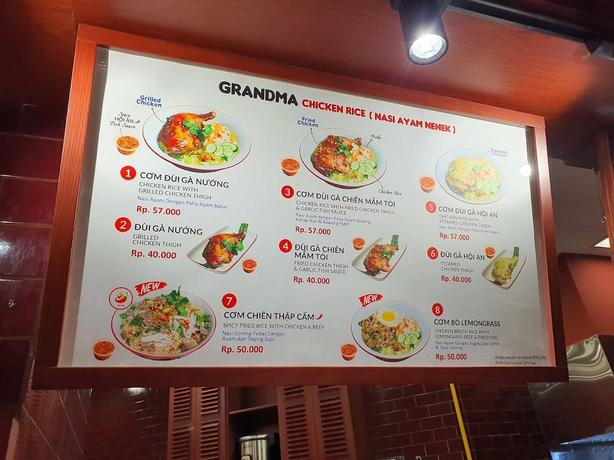 Menu at PHO BA BA restaurant, South Jakarta, LOTTE SHOPPING AVENUE