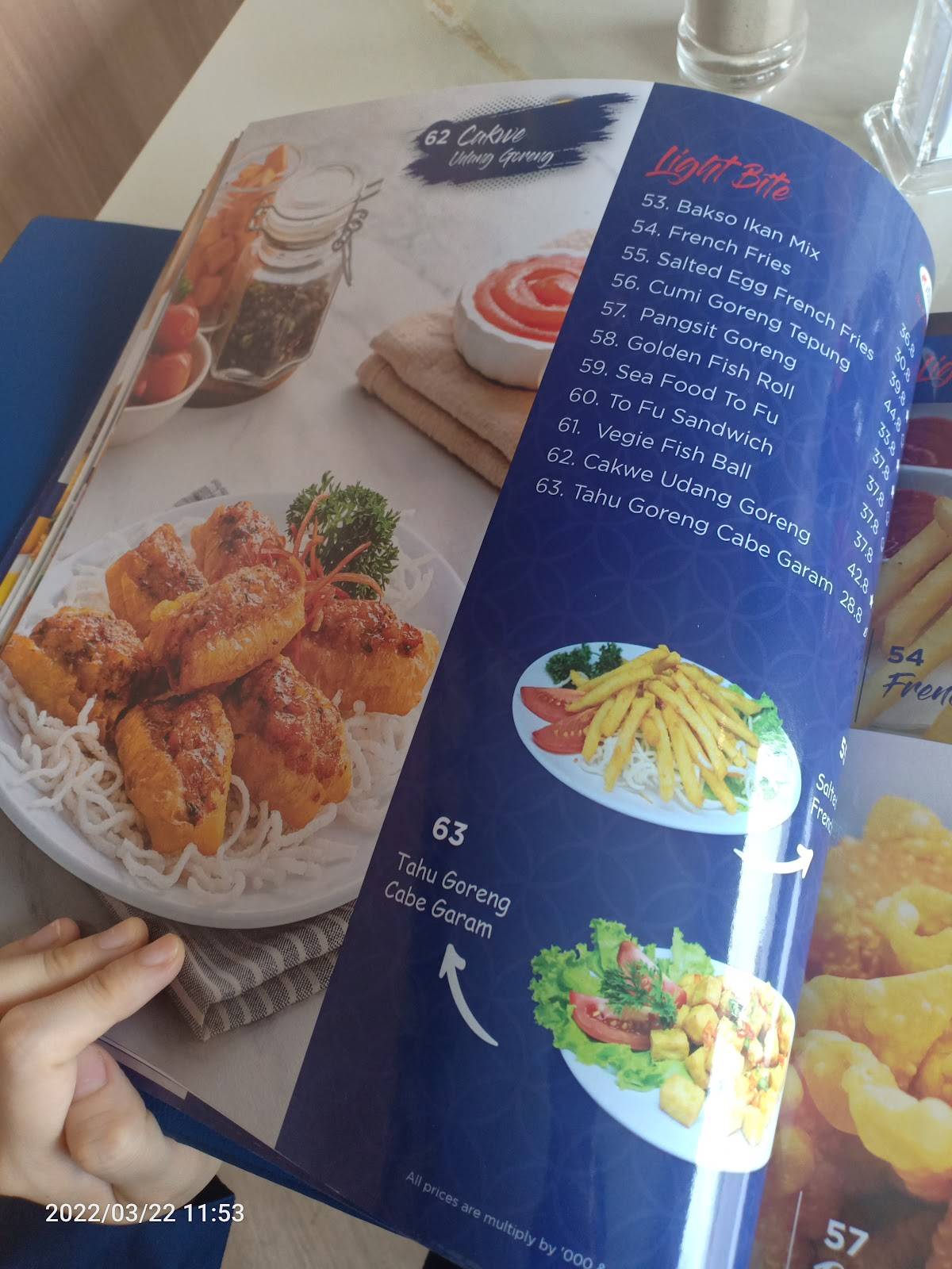 Menu at Restaurant Penang Sorrento Junction, Curug Sangereng