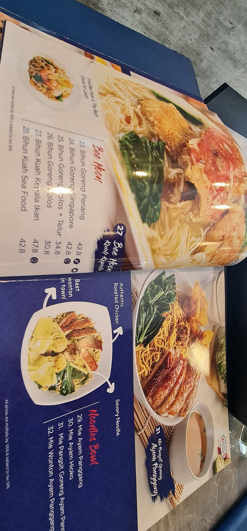 Menu at Restaurant Penang Sorrento Junction, Curug Sangereng