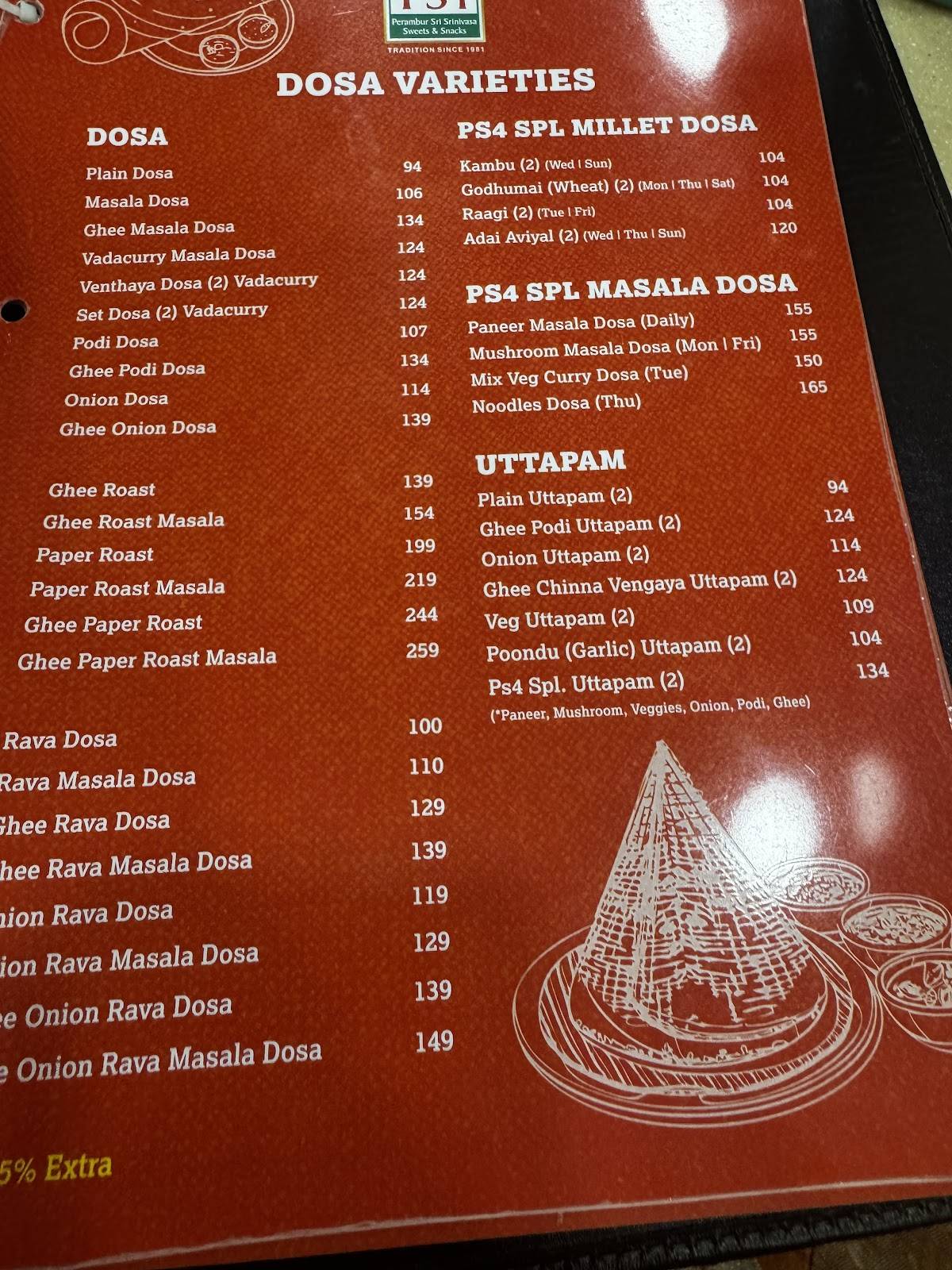 Menu at Ps4 Restaurant, Thirupathi, Tirupati, JCQH+X5P