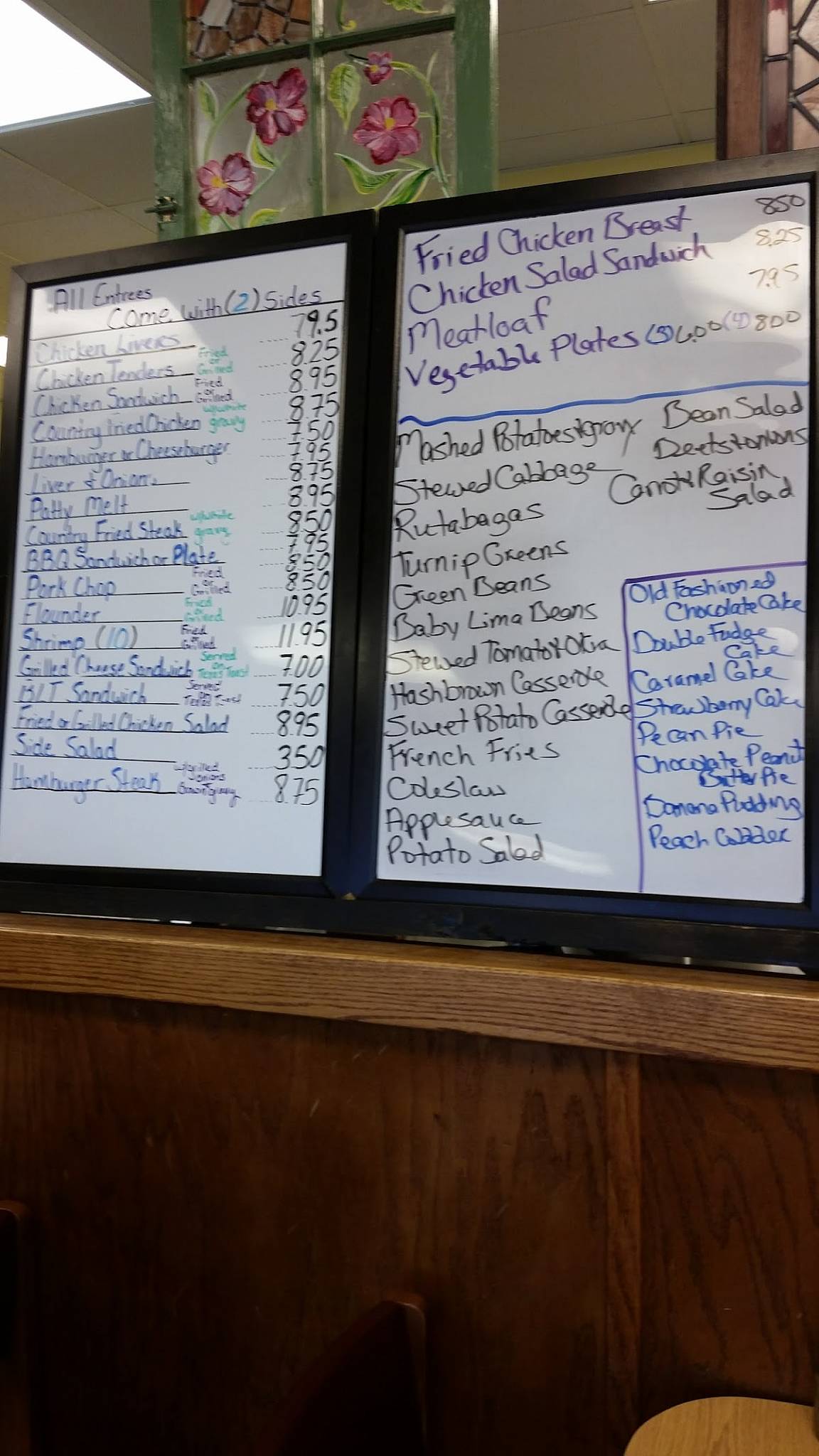 Menu at Rachel's Southern Style Restaurant, Watkinsville